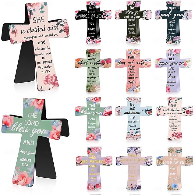 12/16/24PCS Magnetic Cross Bookmarks Gifts, Christian Magnetic ...