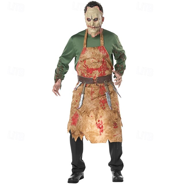 Butcher Leatherface Halloween Cosplay Costume Mask Halloween Horror ...