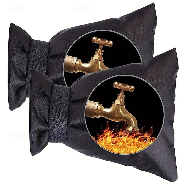 2/3/4PC Outdoor Faucet Winter Cover – Reusable Insulated Tap Protector ...