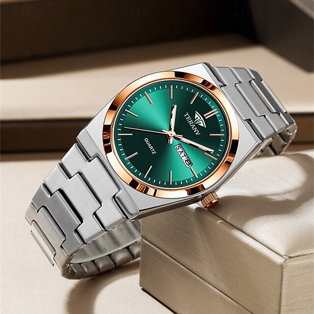 An Original Business-Style Alloy Strap Fashionable Men'S Watch With ...