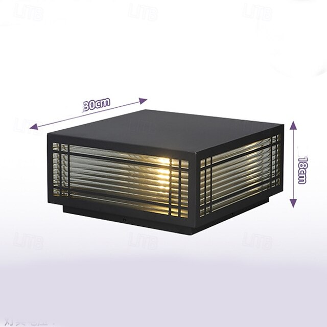 Column Lamp Waterproof Exterior Post Light Fixtures,Pillar Lights ...