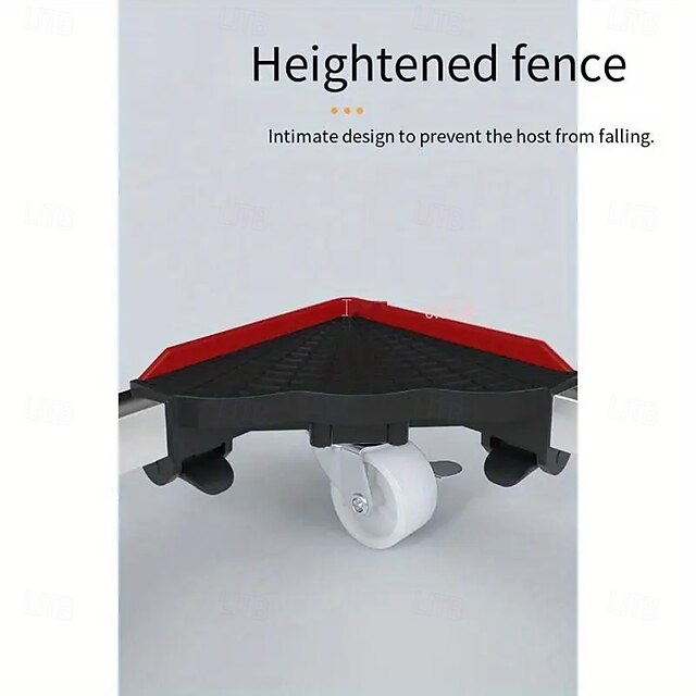 Adjustable Metal Computer Cart with Universal Wheels and Ventilated ...