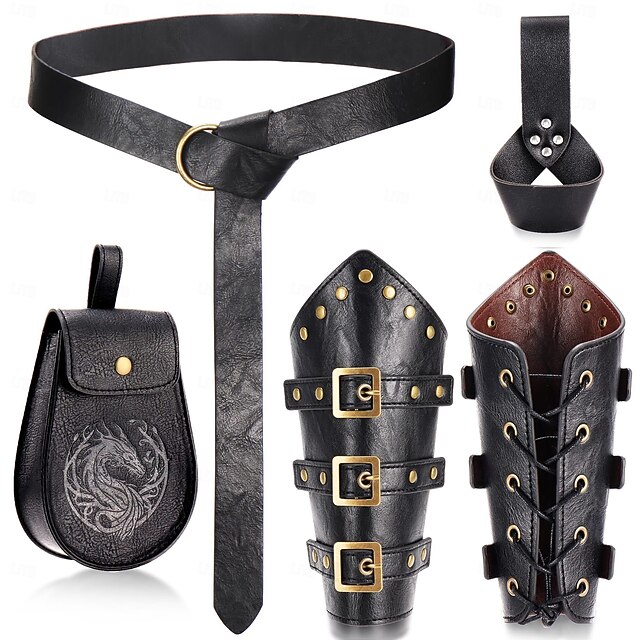 Retro Vintage Medieval Renaissance Armor Wristband Accesories Set ...