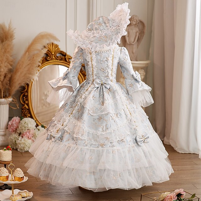 Rococo Steampunk Fancy Maxi Party Costume Accessories Bell Sleeve ...