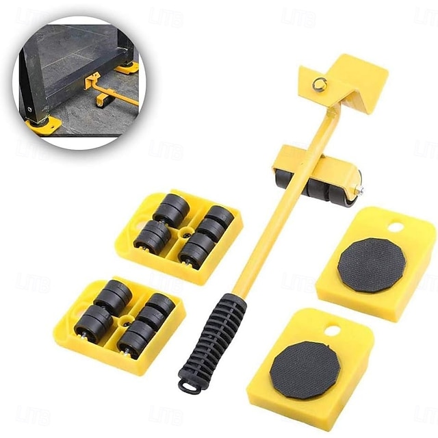 Heavy Duty Furniture Lifter with 4 Sliders Appliance Roller Moving ...