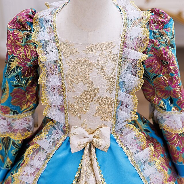 Rokoko Steampunk schick Maxi Partykostüm Zubehör Glockenärmel ...