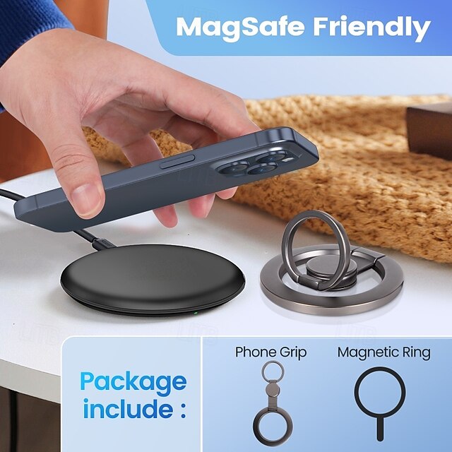 Magnetic Phone Grip Gyroscope Phone Ring Holder Grip Handheld Phone ...