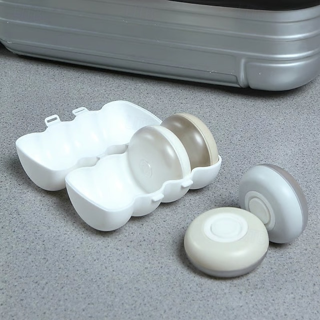 Portable Travel Pods Refillable Lotion Bottles Set Of Four Press Pump ...