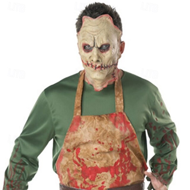 Butcher Leatherface Halloween Cosplay Costume Mask Halloween Horror ...