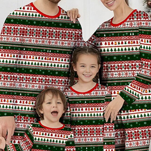 Familie-look Kerstmis Kerst Familie Pyjama Pyjama Familie sets Grafisch ...