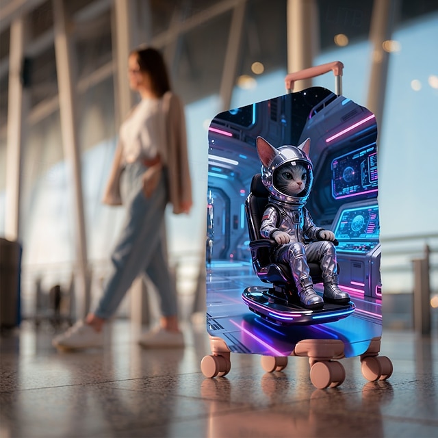 Cosmic Galaxy Style Luggage Cover Universe Planet Starry Sky Travel ...