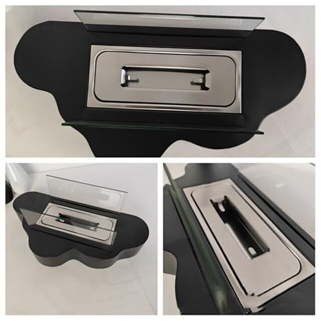 40cm Fireplace, Stainless Steel Tabletop Fireplace, Mini Portable Cloud ...