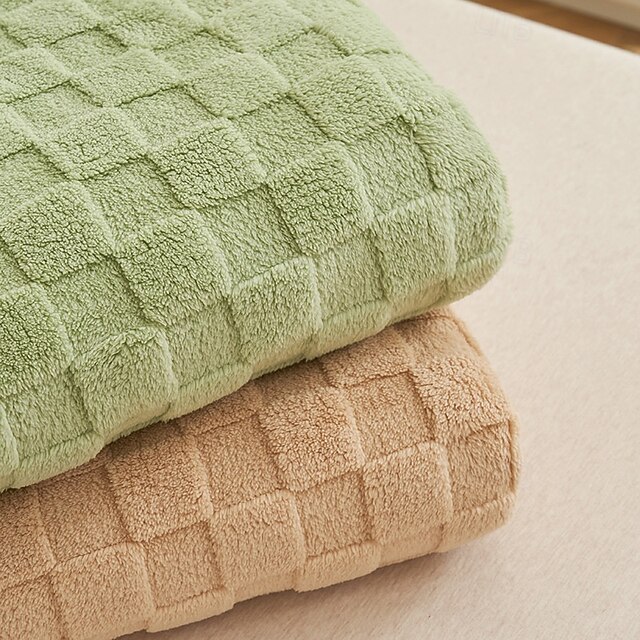 Solid Color Roman Column Blanket, Thickened Taff Velvet Throw Blanket ...