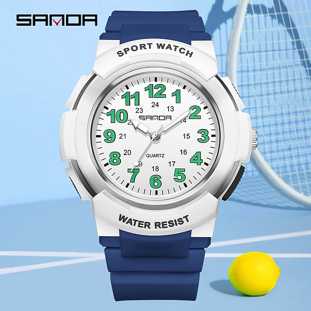 SANDA Valentine's Day Gift for Women Men Quartz Watch Large Dial Sports ...