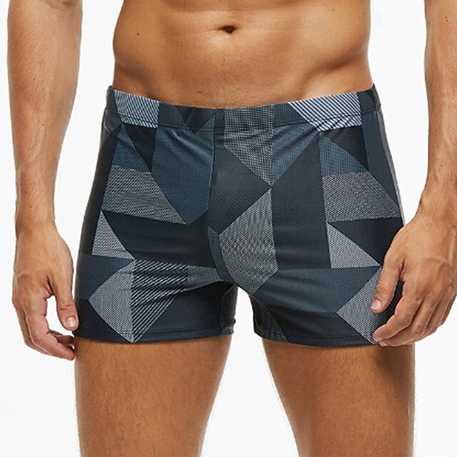 Men's Swim Shorts Swim Trunks Swimwear Bottoms Patchwork Stretchy ...