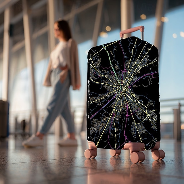 Cosmic Galaxy Style Luggage Cover Universe Planet Starry Sky Travel ...