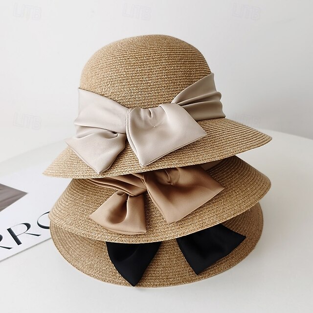 Hats Polyester Bucket Hat Wedding Holiday Tea Party Beach Horse Race ...