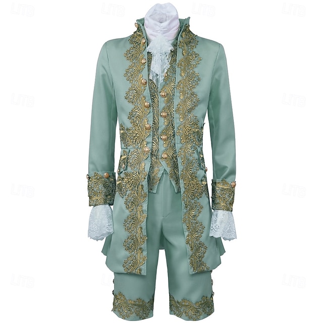 Rococo Baroque Victorian Outfits Fancy Dress Men's Royal Halloween ...