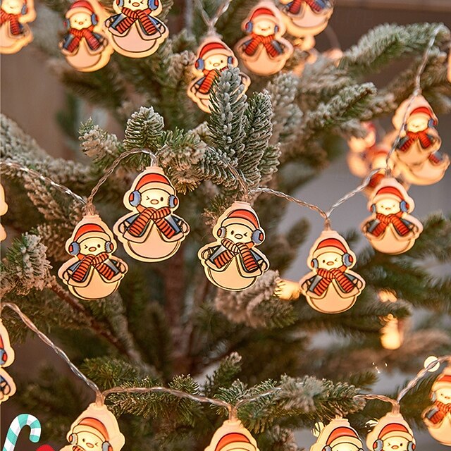 Guirlande lumineuse en forme de bonhomme de neige LED guirlande de ...