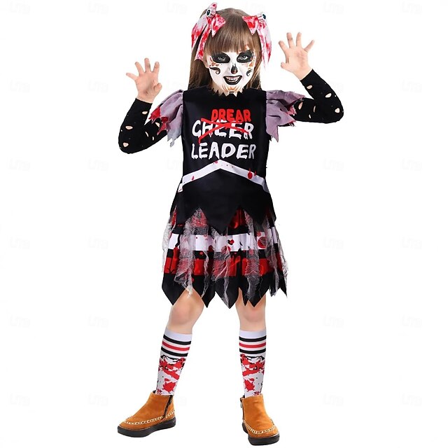 Dress More Accessories Costume Zombie Cheerleader Horror Scary Costume ...