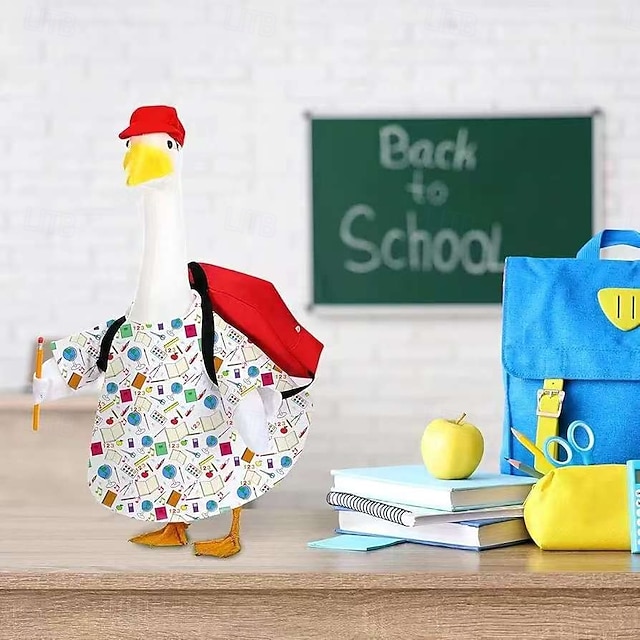 Back to School Porch Goose Outfits4 Pcs/Set Yard Goose Statue Clothes ...