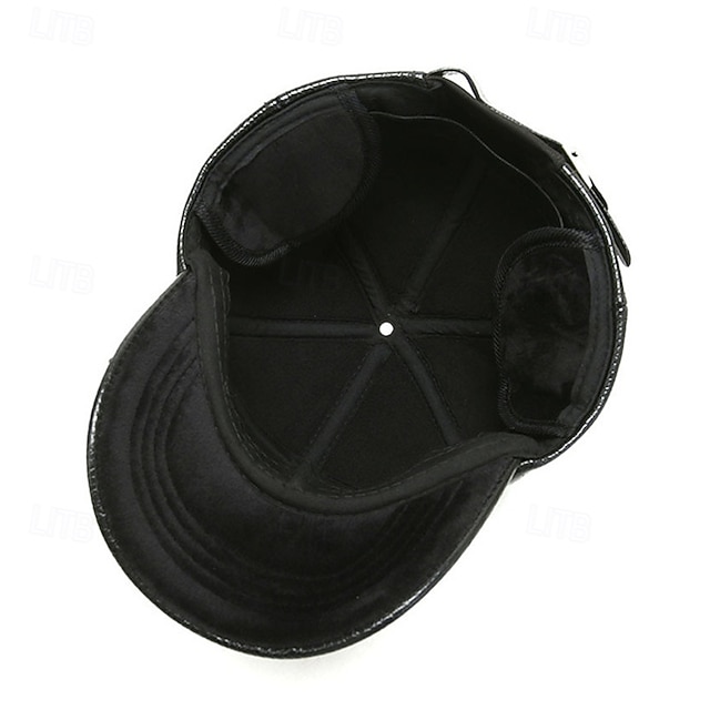 Men's Ear Flap Hat Winter Hats Winter Warm Cap Winter Baseball Cap with ...