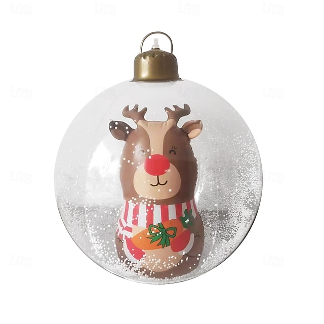 Christmas PVC inflatable air mold LED color light remote control with a ...