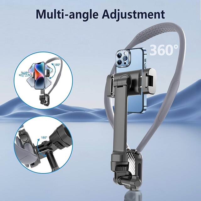 Neck-hanging phone mount for first-person perspective shooting chest ...