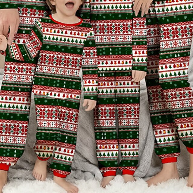 Familie-look Kerstmis Kerst Familie Pyjama Pyjama Familie sets Grafisch ...