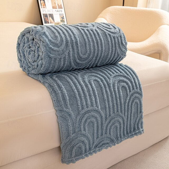Solid Color Roman Column Blanket, Thickened Taff Velvet Throw Blanket ...