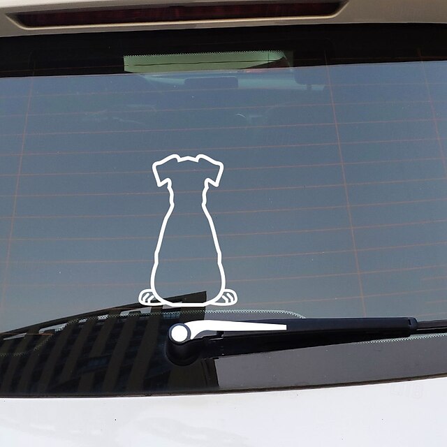 Cat And Dog Car Window Sticker Creative Animal Pattern Removable Decal ...