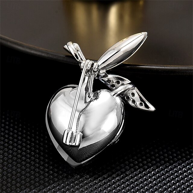 Brooches Classic Retro Heart Fashion Cute Simple Brooch Jewelry Blue ...