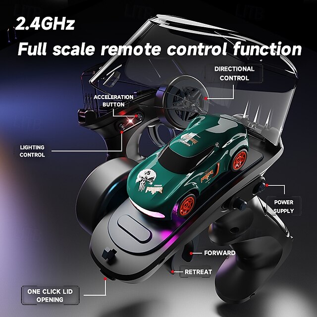 Mini Desktop Drift RC Car - Electric Full Proportional Remote Control ...