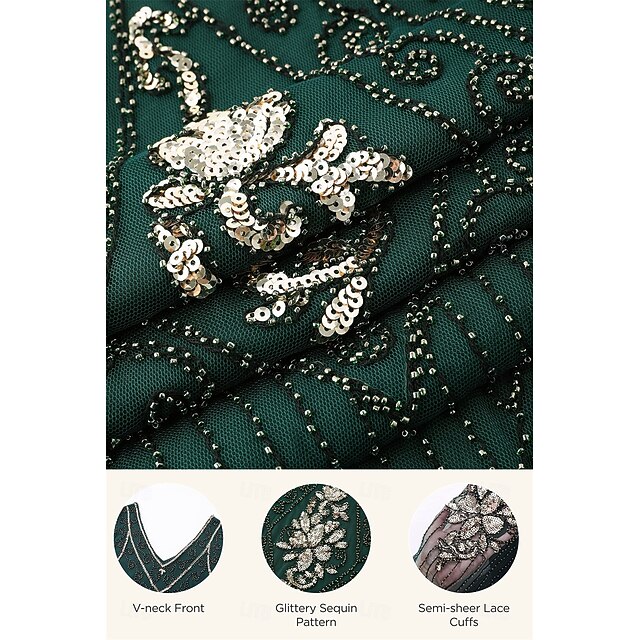 Set The Great Gatsby Flapper Girl Flapper Dress Christmas Dress ...