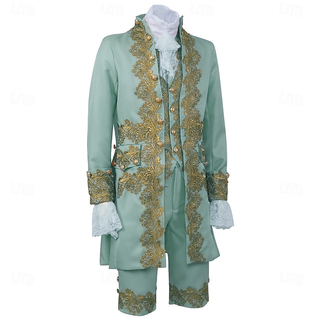 Rococo Baroque Victorian Outfits Fancy Dress Men's Royal Halloween ...