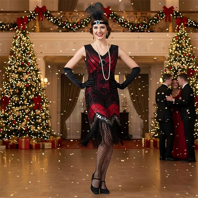 Set The Great Gatsby Flapper Girl Flapper Dress Christmas Dress ...