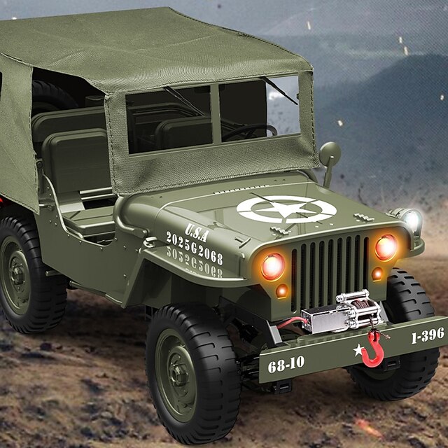 Collectible RC Army Vehicle - Vintage Military Willys Jeep Style Remote ...