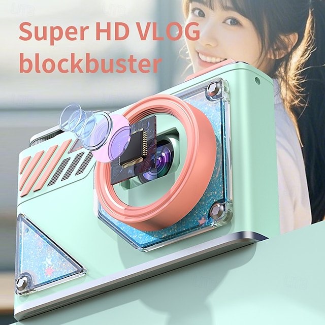 Retro Fashion 64 Megapixel Digital Camera 4K HD CMOS Lens HD Wide-Angle ...