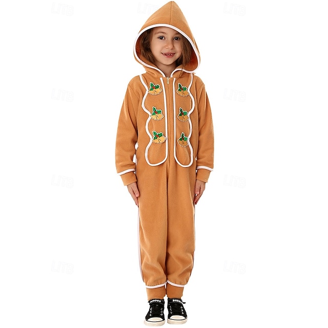 Gingerbread Man Fancy Christmas Dress Onesie Costume Boys' Girls ...