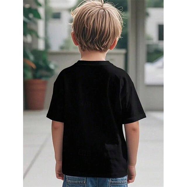 Cotton Kids Boys' Black White Graphic Funny Slang 67 T shirt Blouse ...