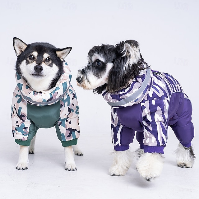 Dog Coat for Small Medium DogsWaterproof Dog Winter Jacket Puppy Cold ...