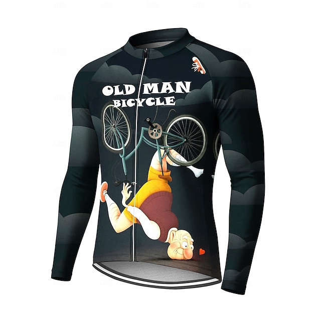 Men's Men Male Running T-Shirt Sports shirts Workout Shirt Cartoon Cartoon Character Long Sleeve ...