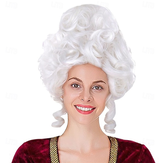Ladies 18th Century Colonial Wig Victorian Marie Antoinette Queen ...