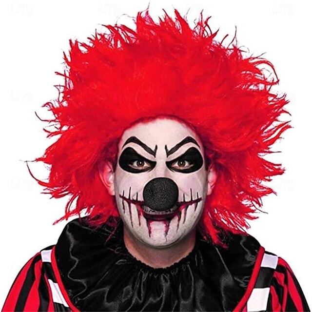 Clown Wig for Adults Unisex One Size for Carnival Festival Party 2025 ...