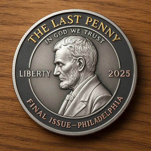 Final Cent Tribute Coin Commemorative Penny 1793–2025 – Lincoln Final ...