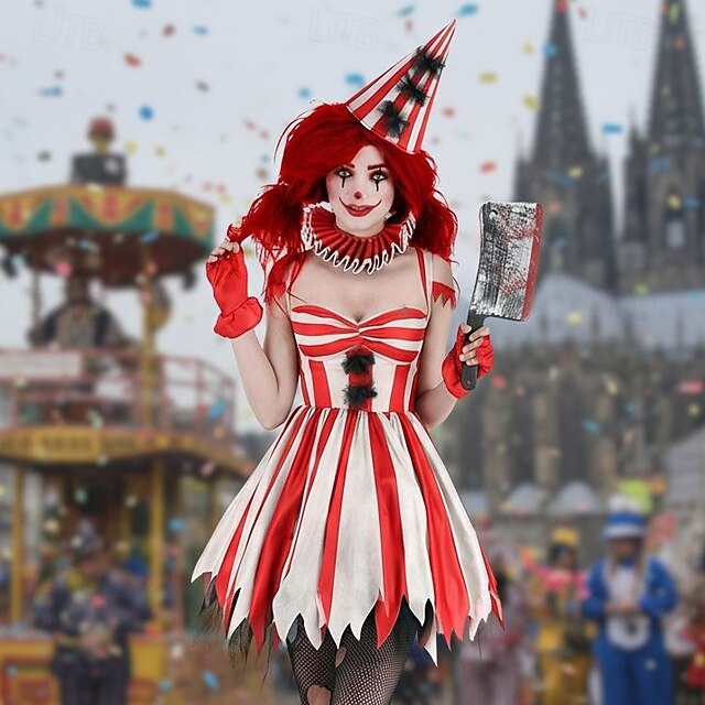 Carnival Costume 2026 Clown Carnival Dress Fancy Costume Circus Sexy ...