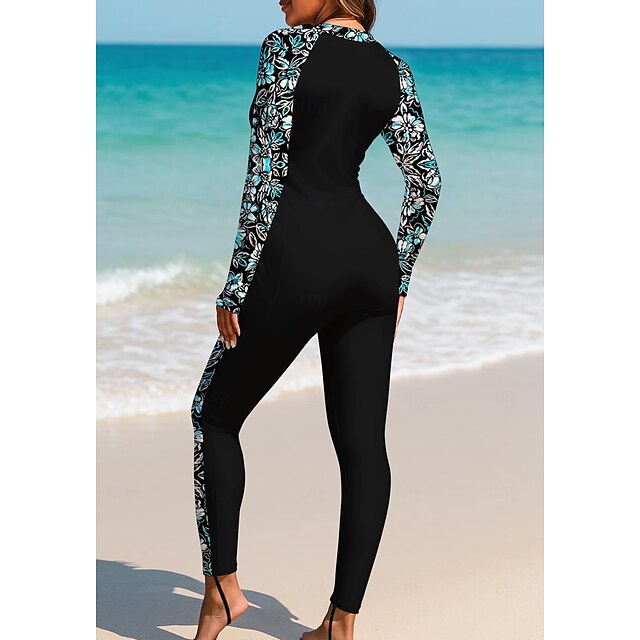 Women's Rash Guard Full Body Rash Guard One Piece Surfing Suit Floral ...