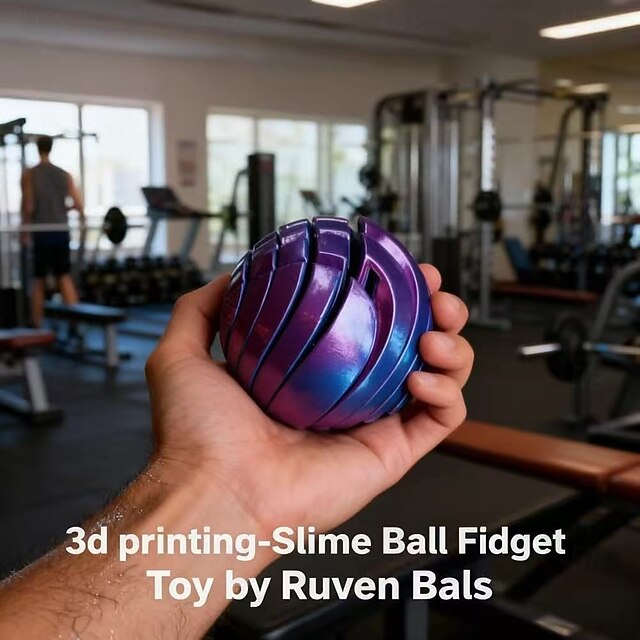 3D Printing Ball Fidget Toys, Gear Sphere Fidget Toy Twistable Liquid ...