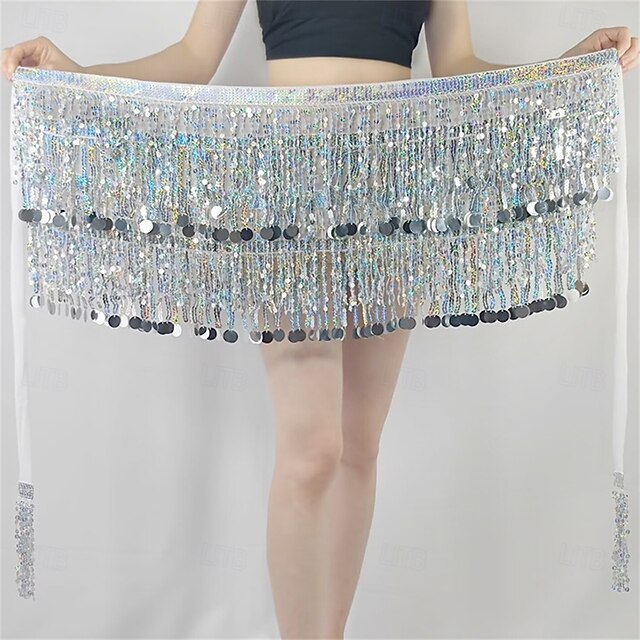Samba Dancewear Belly Dance Costume Hip Scarf Bead Belt Sequin Hip ...