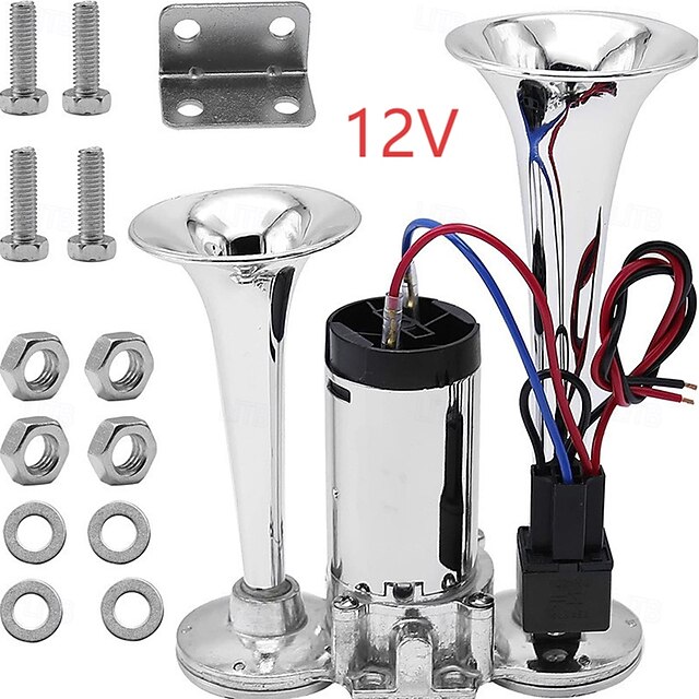 Train Model Whistle Super Loud Dual-tube Horn Air Horn Kit Dual-tube ...